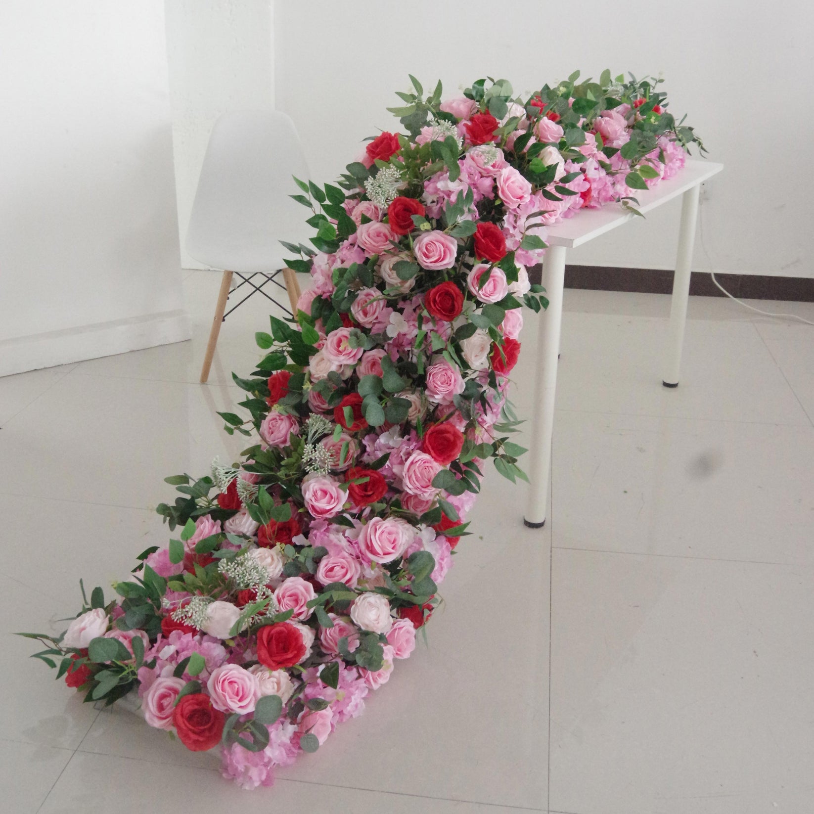 Grape, Violet Artificial Flower Garland, Wedding Backdrop Decoration ...