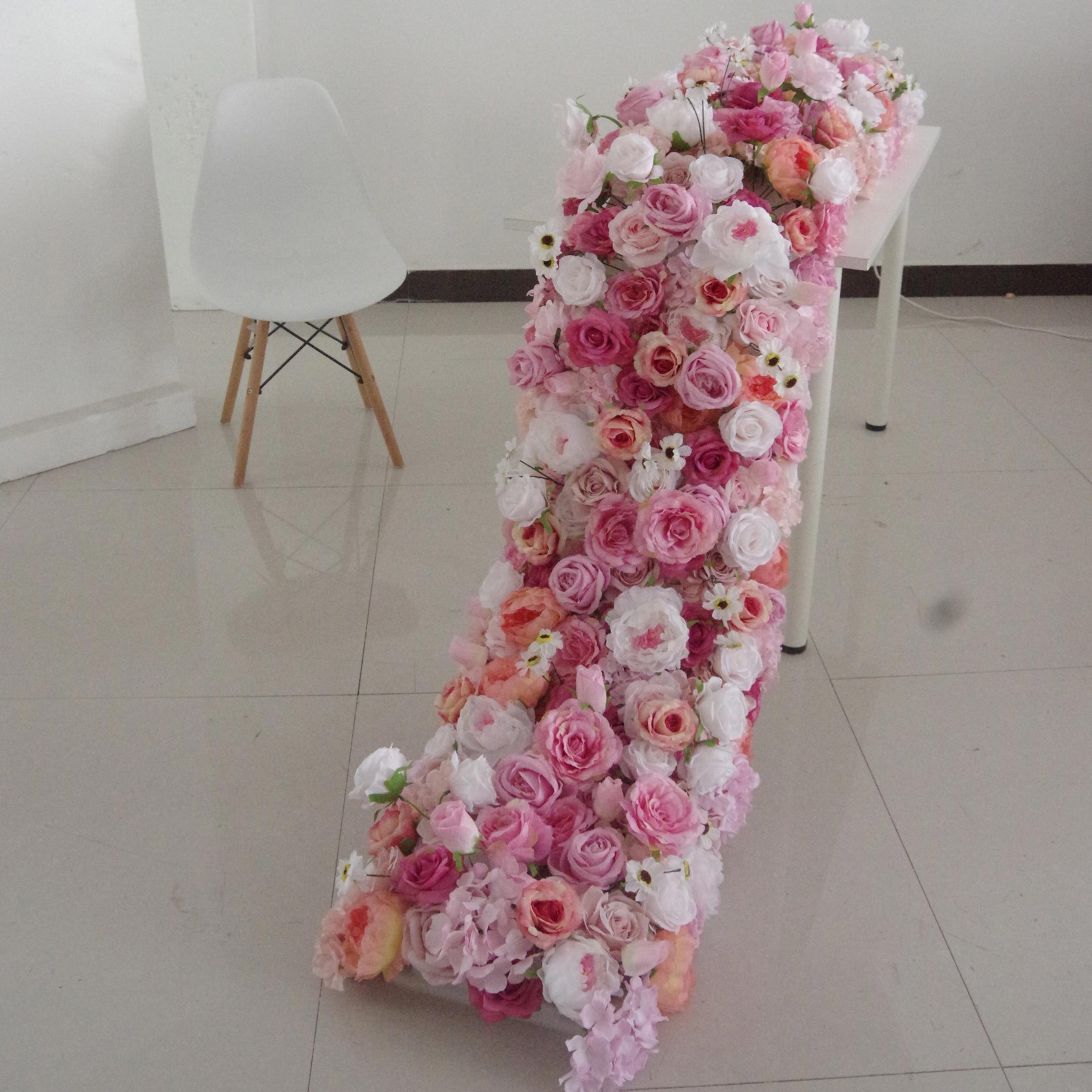 Grape, Violet Artificial Flower Garland, Wedding Backdrop Decoration ...