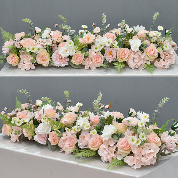Red Artificial Flower Runner, Engagement Decor Flower Arrangement ...