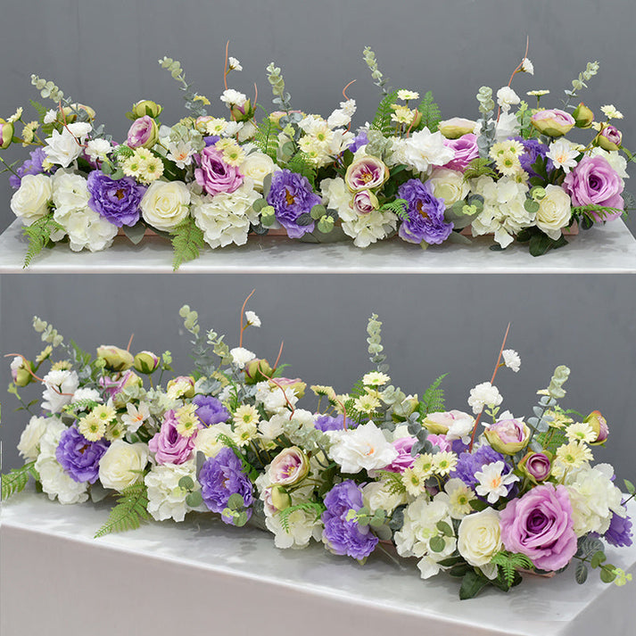 Red Artificial Flower Runner, Engagement Decor Flower Arrangement ...
